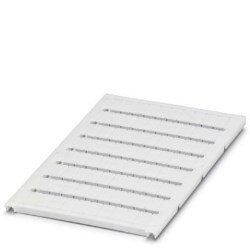 TERMINAL BLOCK MARKER UNLABELLED 5.6X10.5MM WHITE | Guillevin