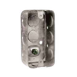 BOX METAL 1G 4X2X1-1/2"D 10-HOLES 1/2" KO | Guillevin