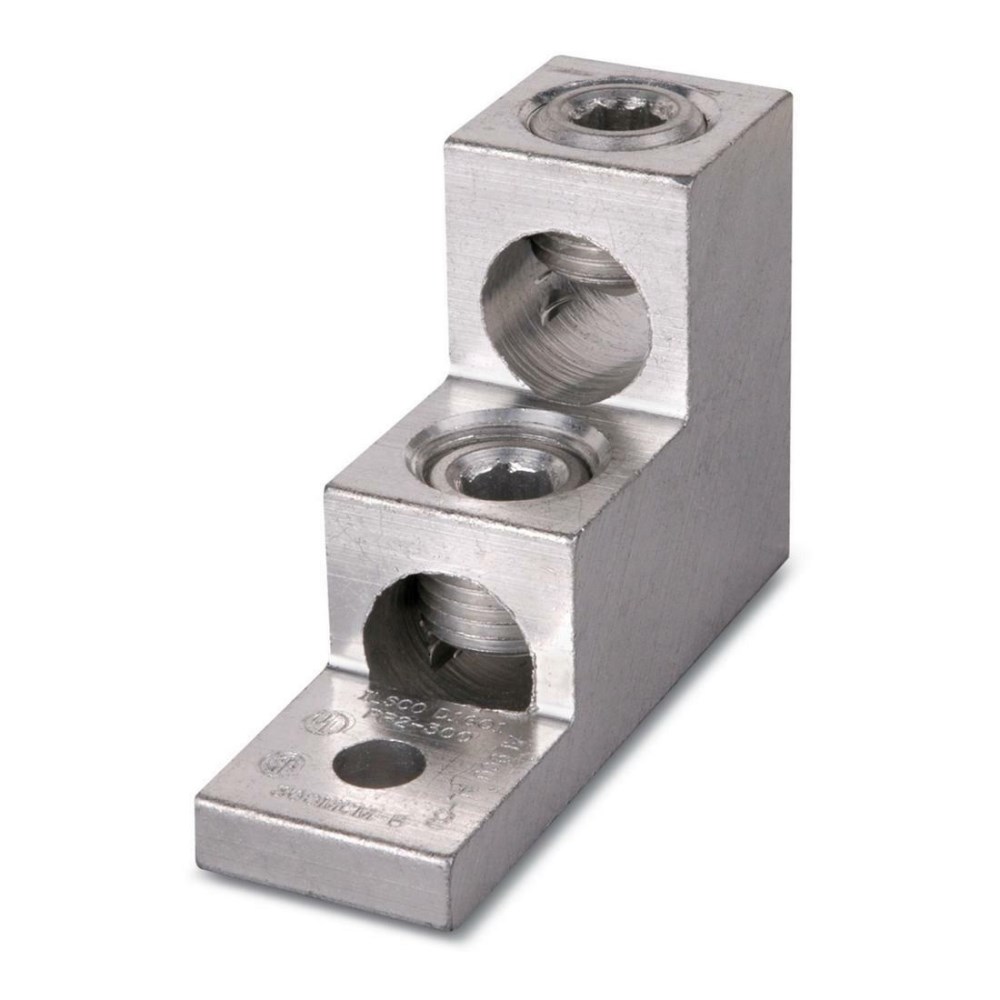 LUG MECHANICAL 3C 600MCM TO #2 CU/AL 2 X 13/32" HOLE | Guillevin
