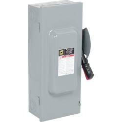 SWITCH FUSED 100A 2P 3W 240VAC 250VDC CL H FUSE NEMA-1 | Guillevin