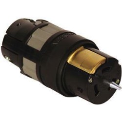 PLUG LOCKING 50A 3P 4W 125/250V BLACK | Guillevin