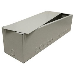 GUTTER TROUGH SCREW COVER WITH KO NEMA 1 12X4X4" | Guillevin