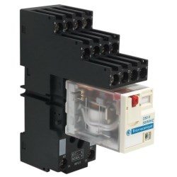 RELAY PLUG-IN 6A 4PDT 250V 4NO/NC CONTACT LED 230VAC COIL | Guillevin