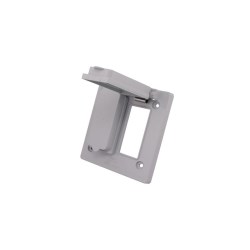 COVER PLATE PVC RIGID 2G WEATERPROOF 2 GFI RECEPTACLE | Guillevin